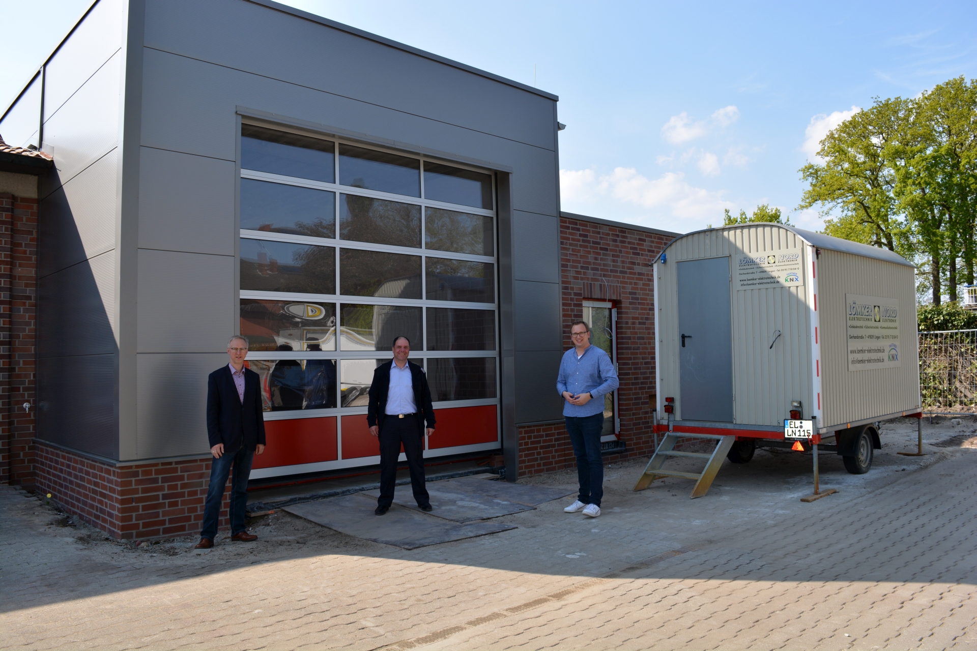 Umbau und Erweiterung des Feuerwehrhauses in Osterbrock liegen im Zeitplan - Ems Vechte Welle