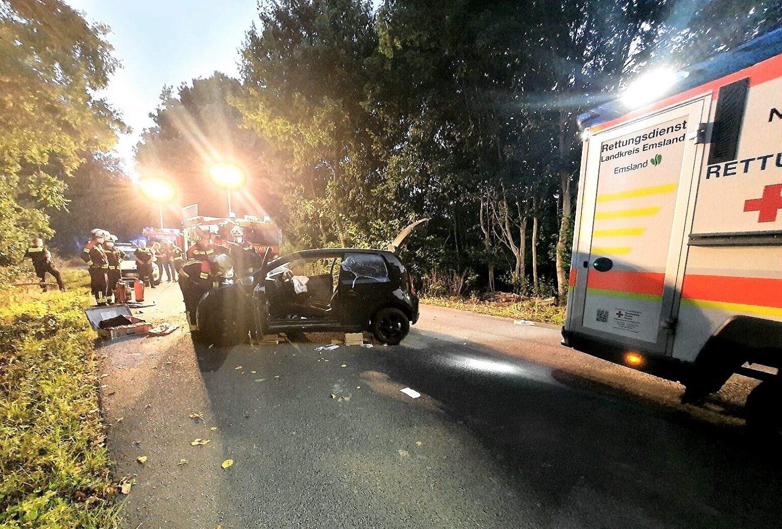 Autofahrer bei Unfall in Emsbüren schwer verletzt - Ems Vechte Welle
