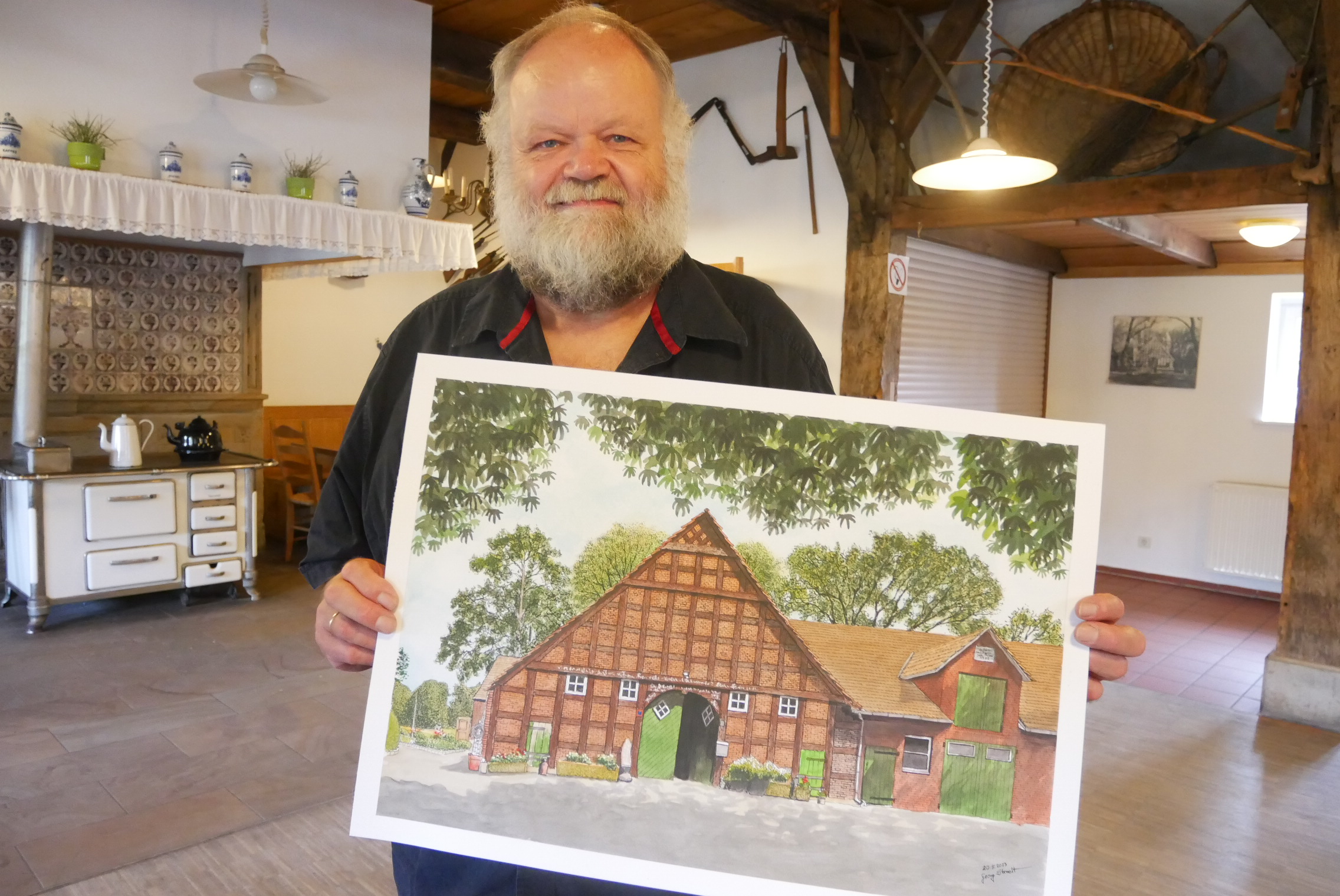 Ausstellung von Georg Strodt im Brögbener Heimathaus - Ems Vechte Welle