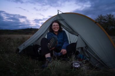 Meistgewanderte Frau der Welt Christine Thürmer kommt mit ...
